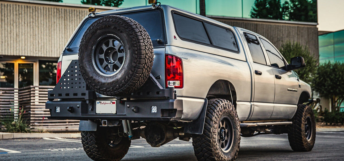 Rear Bumper and Tire Carrier | Swing Out Bumpers – Chassis Unlimited Inc.